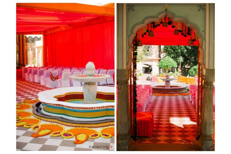 Cross Cultural Yet Traditional Indian Wedding At Chomu Palace Jaipur